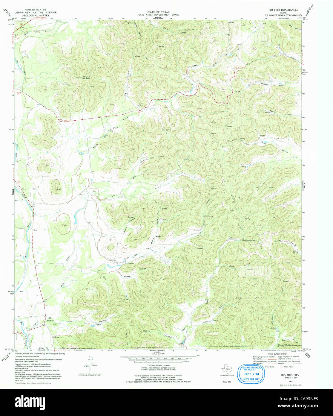Map of frio hi-res stock photography and images - Alamy