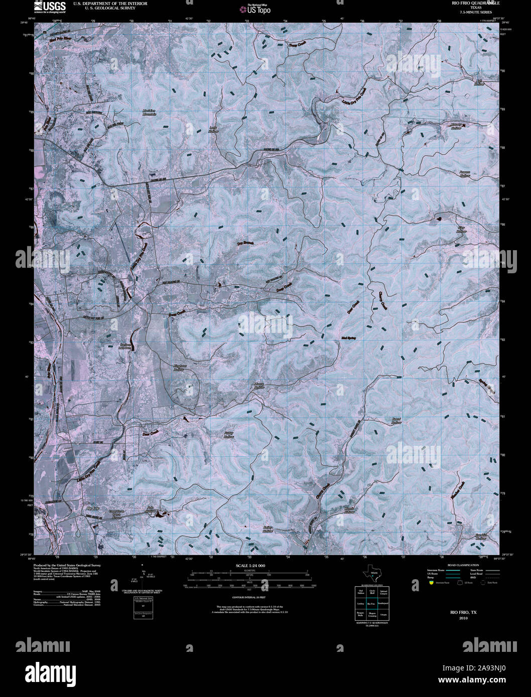Map of frio hi-res stock photography and images - Alamy