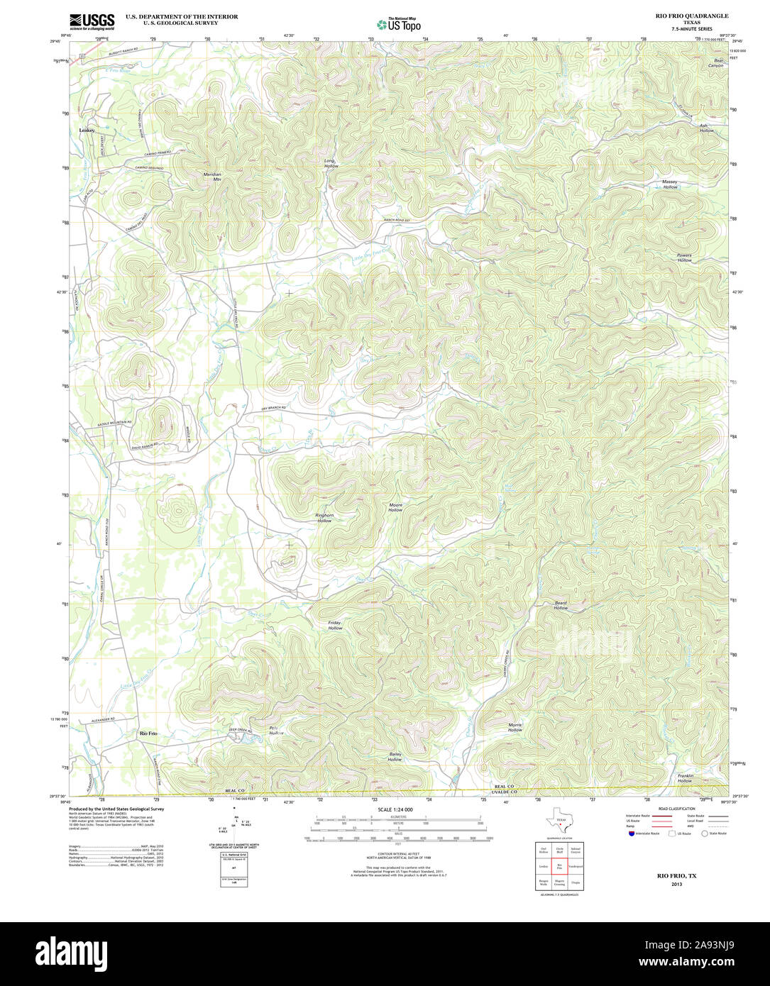 Map of frio hi-res stock photography and images - Alamy