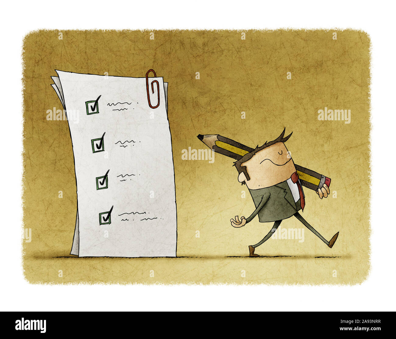 Checklist on clipboard icon cartoon hi-res stock photography and images ...