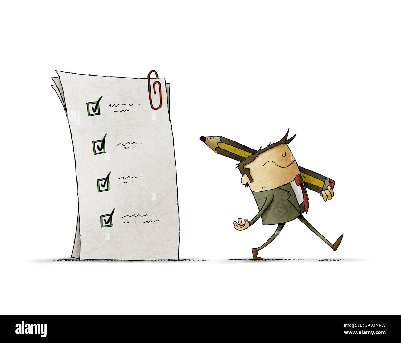 Questionnaire cartoon hi-res stock photography and images - Alamy