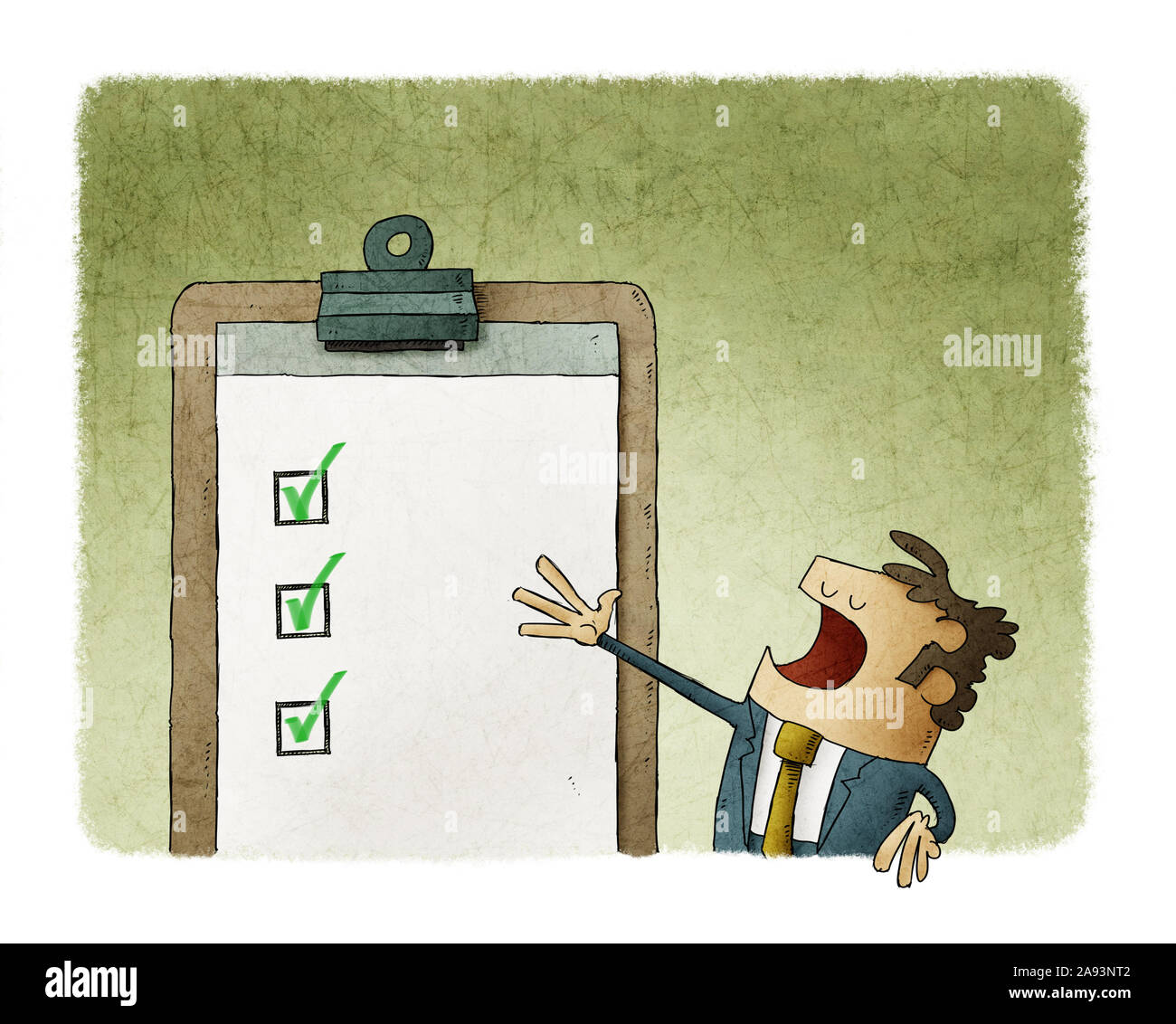 Checklist cartoon hi-res stock photography and images - Alamy