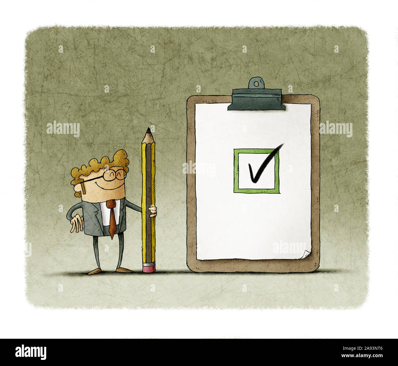 Evaluation cartoon hi-res stock photography and images - Alamy