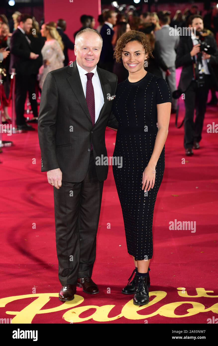Jason Watkins and Tala Gouveia arriving for the ITV Palooza held at the ...