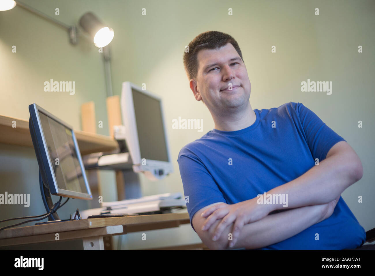 Visual impairment monitor hi-res stock photography and images - Alamy