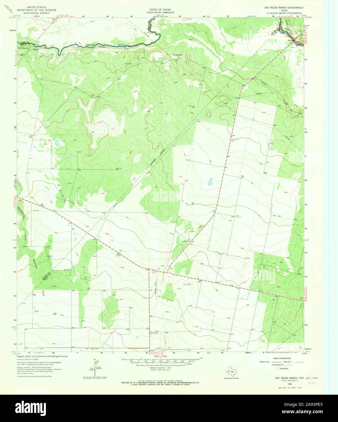 Map of pecos texas hi-res stock photography and images - Alamy