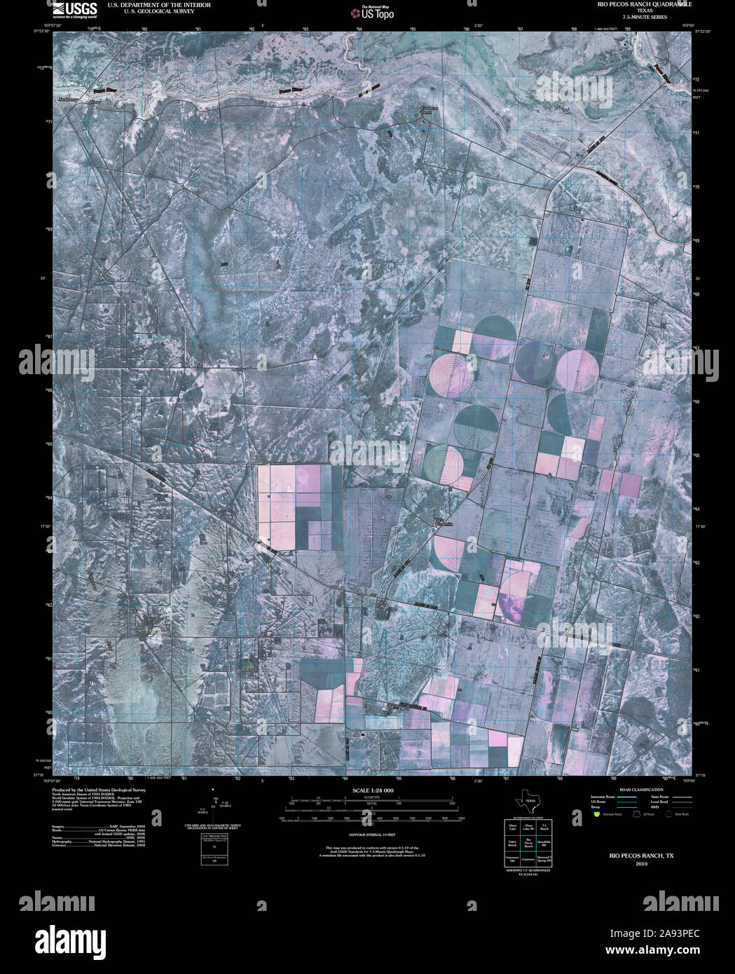 Map of pecos texas hi-res stock photography and images - Alamy