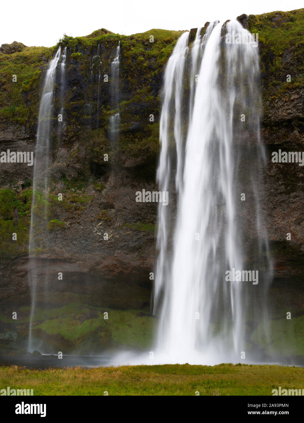 Seljalandsfoss waterfall cascading 195 feet (60M) Sudhurland in ...