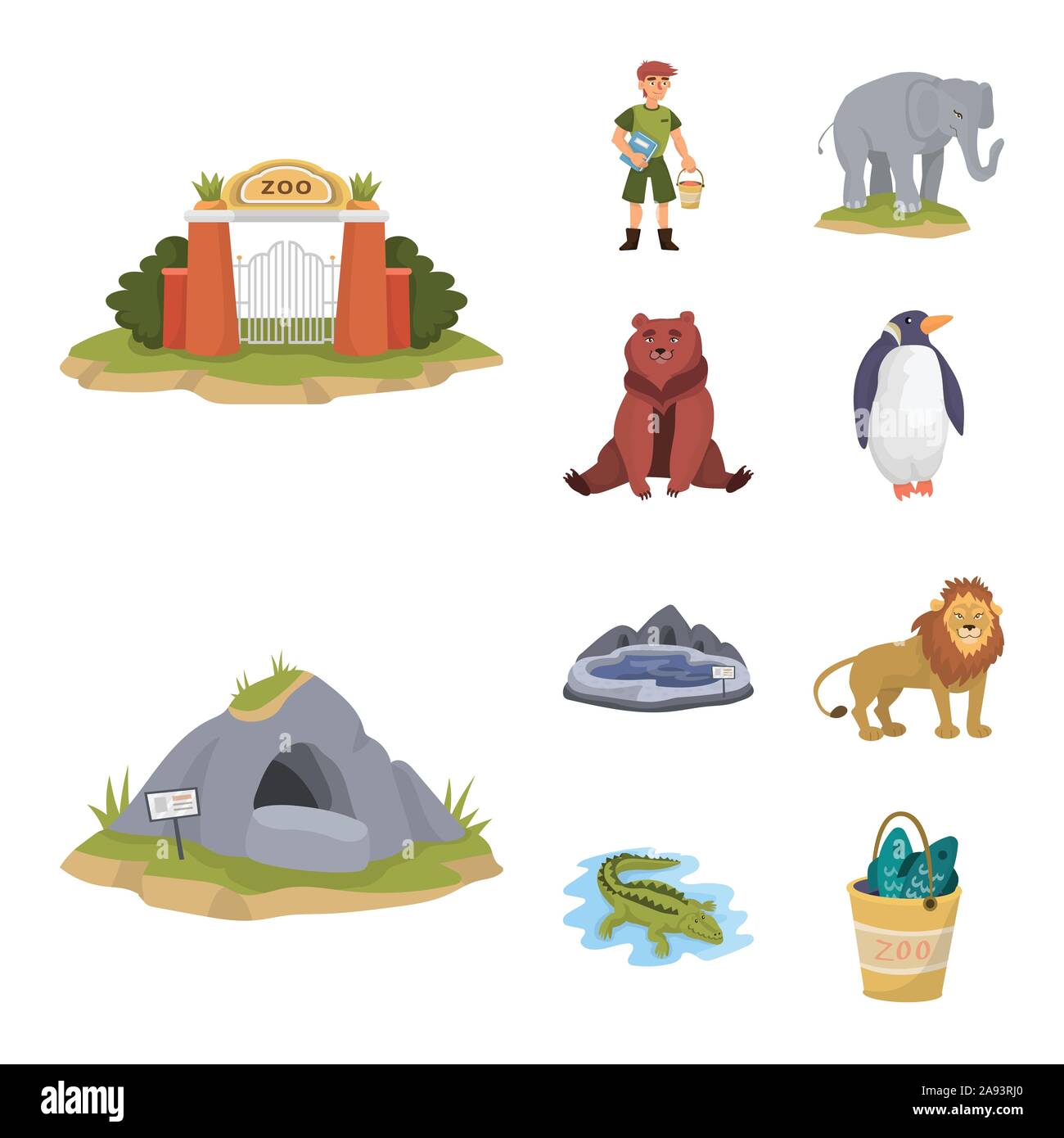 Park keeper, crocodile Cut Out Stock Images & Pictures - Alamy