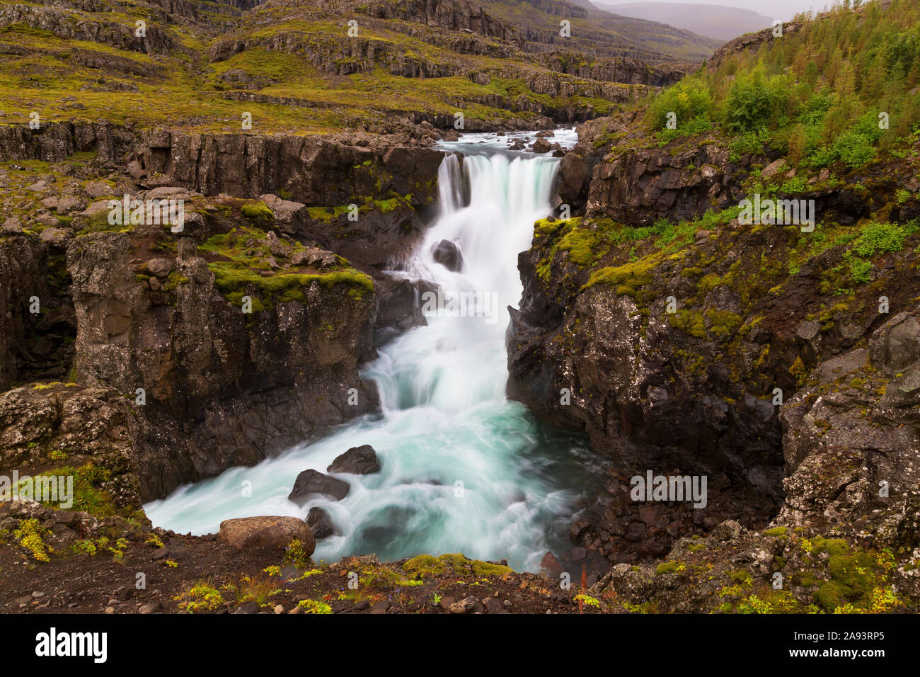 Waterfall fossa river fossa iceland hi-res stock photography and images ...