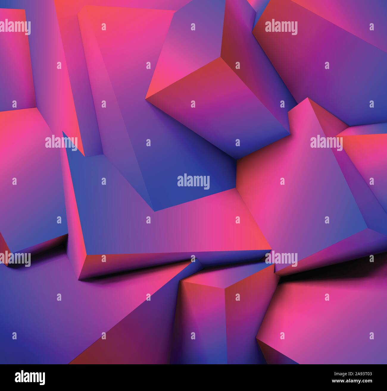 Abstract geometric background with overlapping cubes Stock Vector Image ...