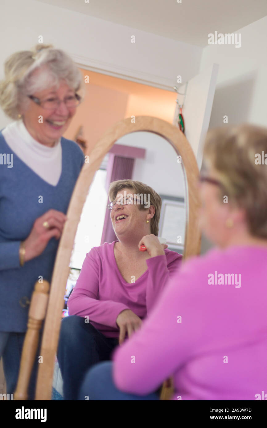 Autism smile adult woman hi-res stock photography and images - Alamy