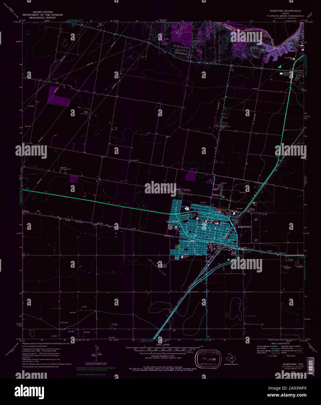 Map of robstown hi-res stock photography and images - Alamy