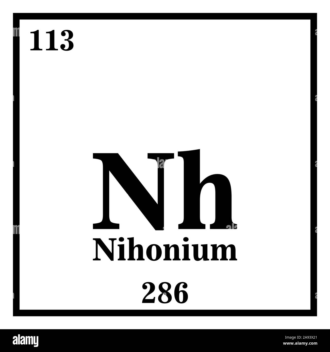 Periodic table 113 hi-res stock photography and images - Alamy