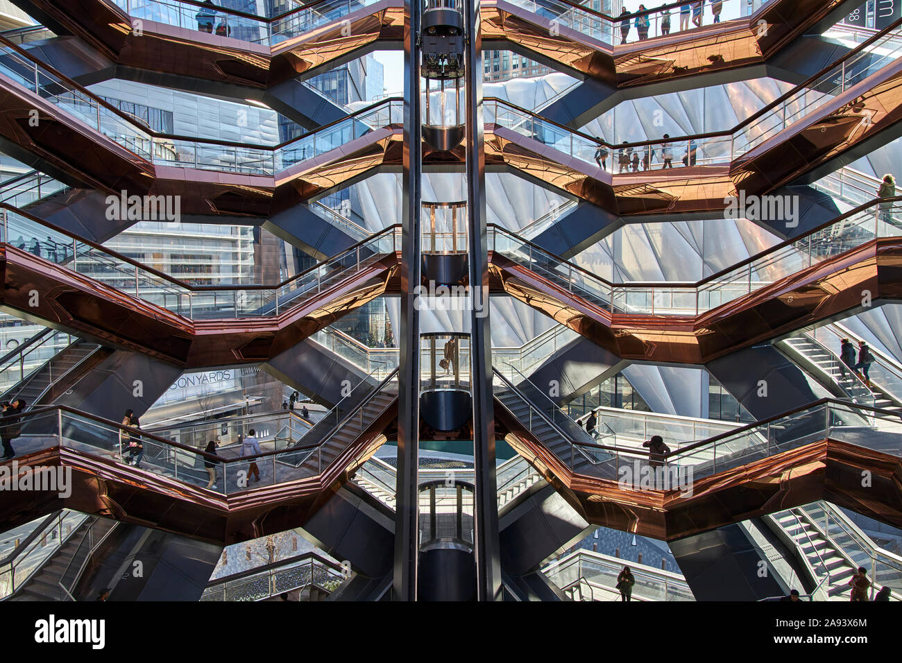 The Vessel, Hudson Yards, New York City, 26th March 2019 Stock Photo ...