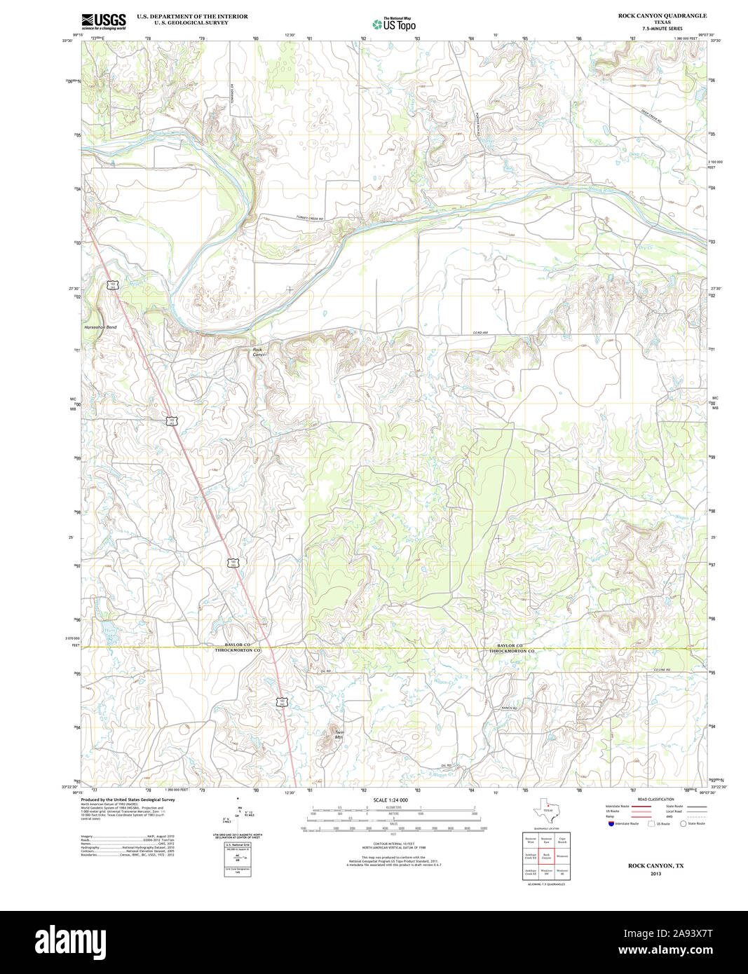 Canyon texas map hi-res stock photography and images - Alamy