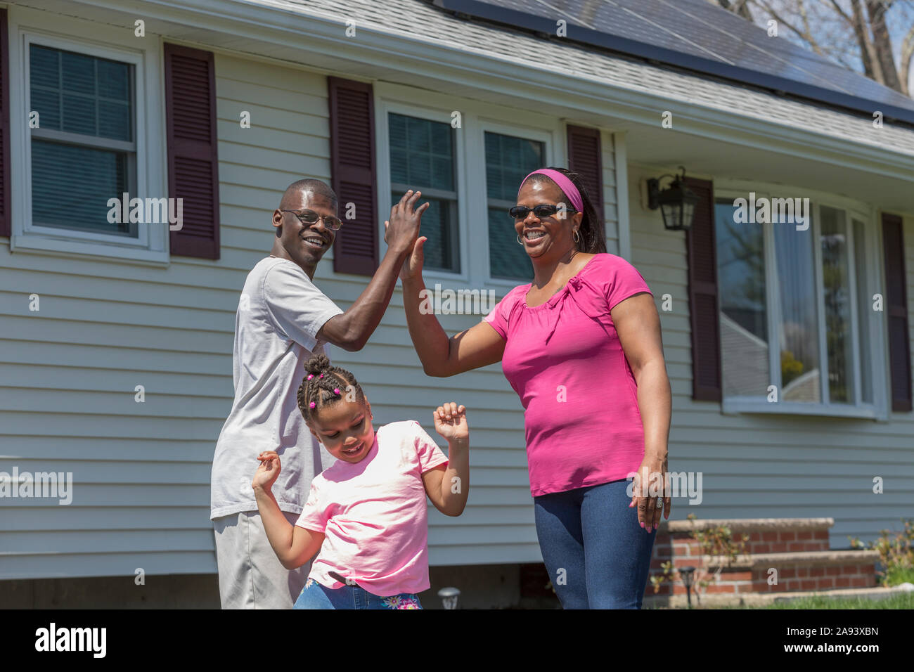 Man with Williams Syndrome and family Stock Photo - Alamy
