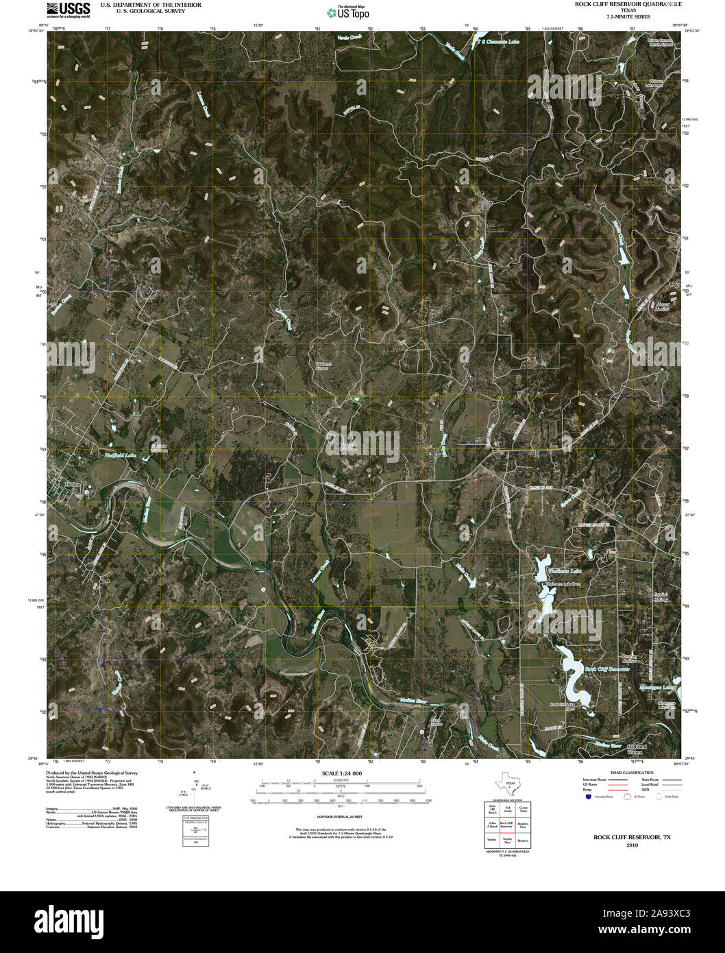 Rock cliff reservoir Cut Out Stock Images & Pictures - Alamy