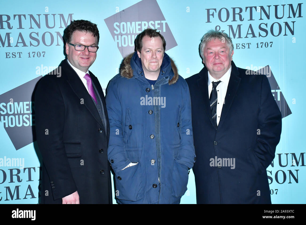London, UK. 12th Nov 2019. Nick Ferrari (R) arrivers Skate at Somerset ...