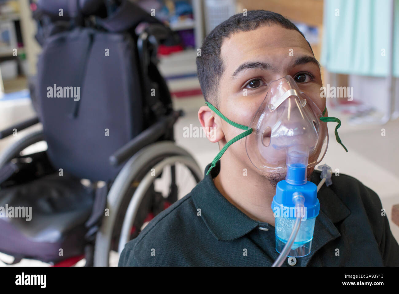Boy with Spastic Quadriplegic Cerebral Palsy learning at school and ...