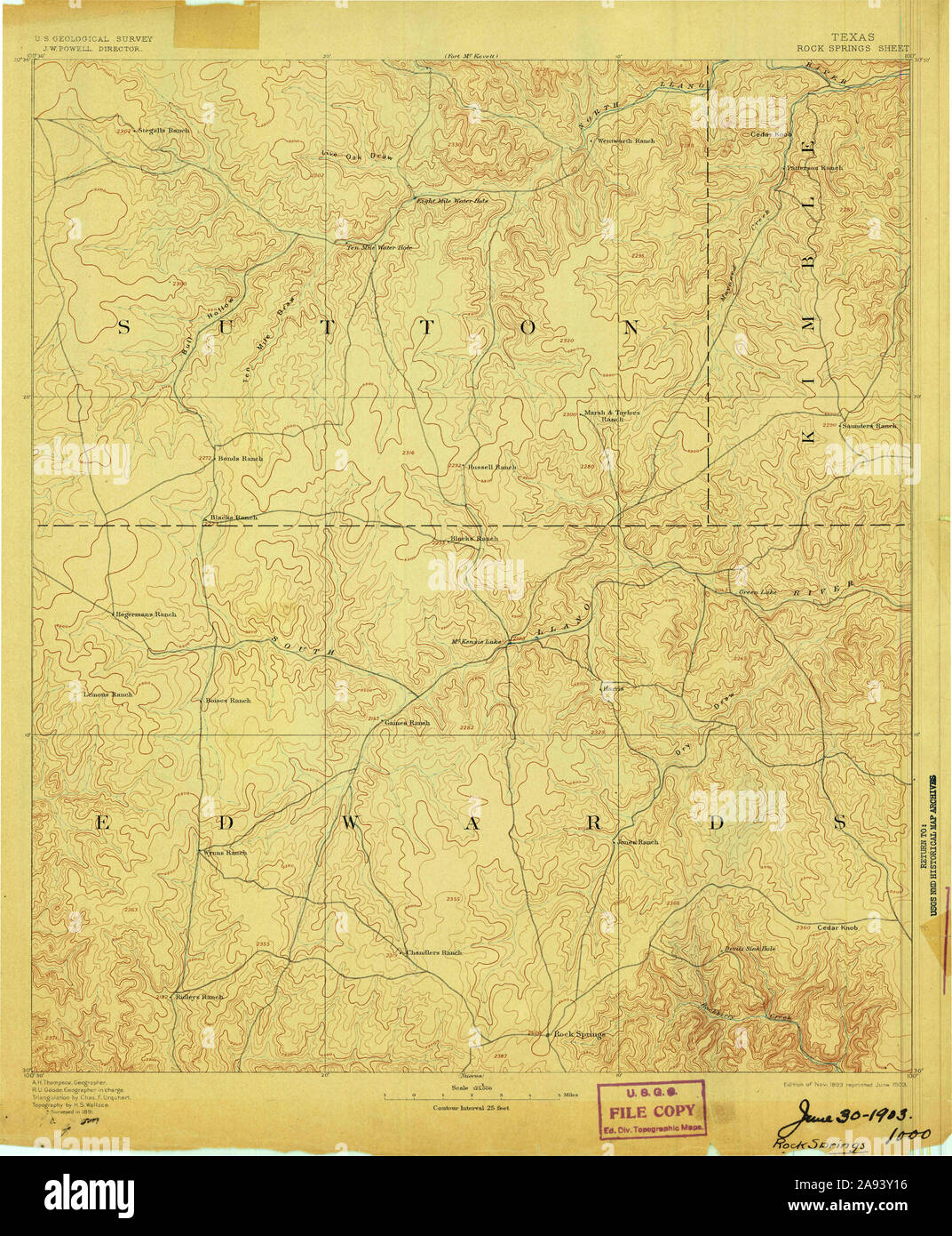 Map of rock springs hi-res stock photography and images - Alamy