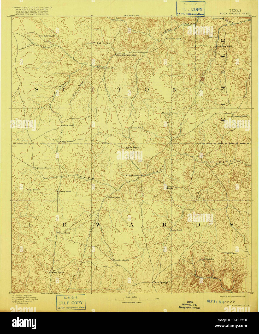 Map of rock springs hi-res stock photography and images - Alamy