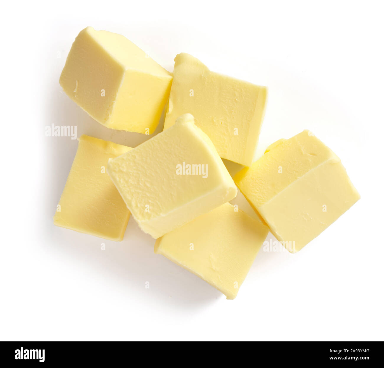 Cubes of butter white background hi-res stock photography and images ...