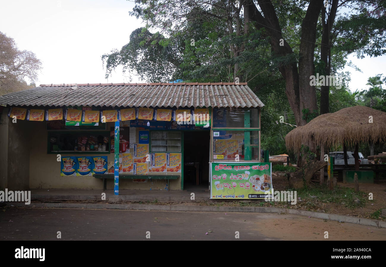 BADULLA / SRI LANKA - AUGUST 09, 2019: The local store in the Badulla ...