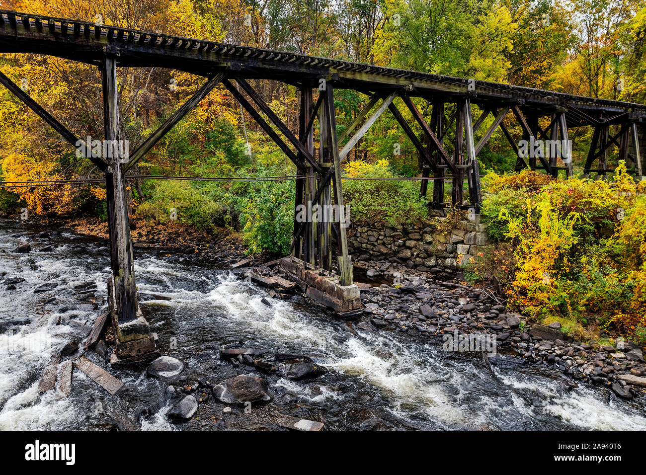 Franklin trestle bridge hi-res stock photography and images - Alamy