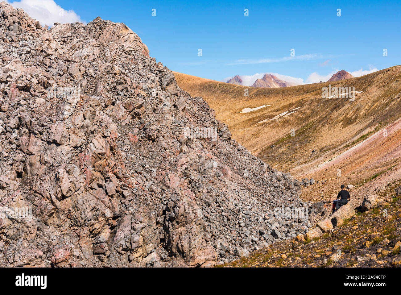 A lava plug marks the vent of Novarupta, which erupted in 1912 and ...