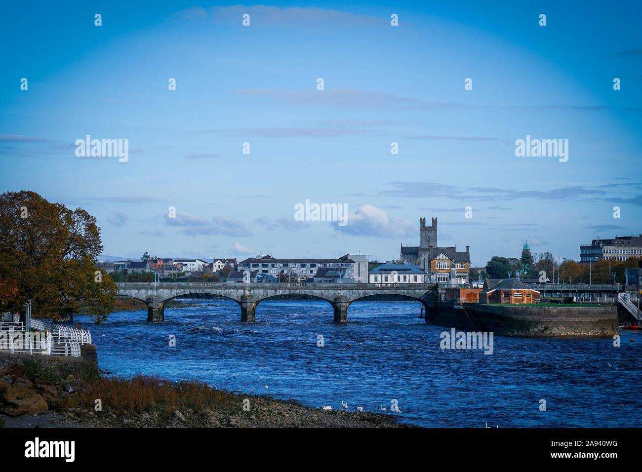 Limerick city river walk hi-res stock photography and images - Alamy