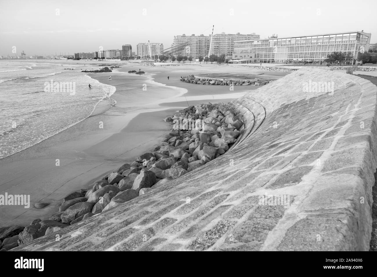 Beach november europe Black and White Stock Photos & Images - Alamy
