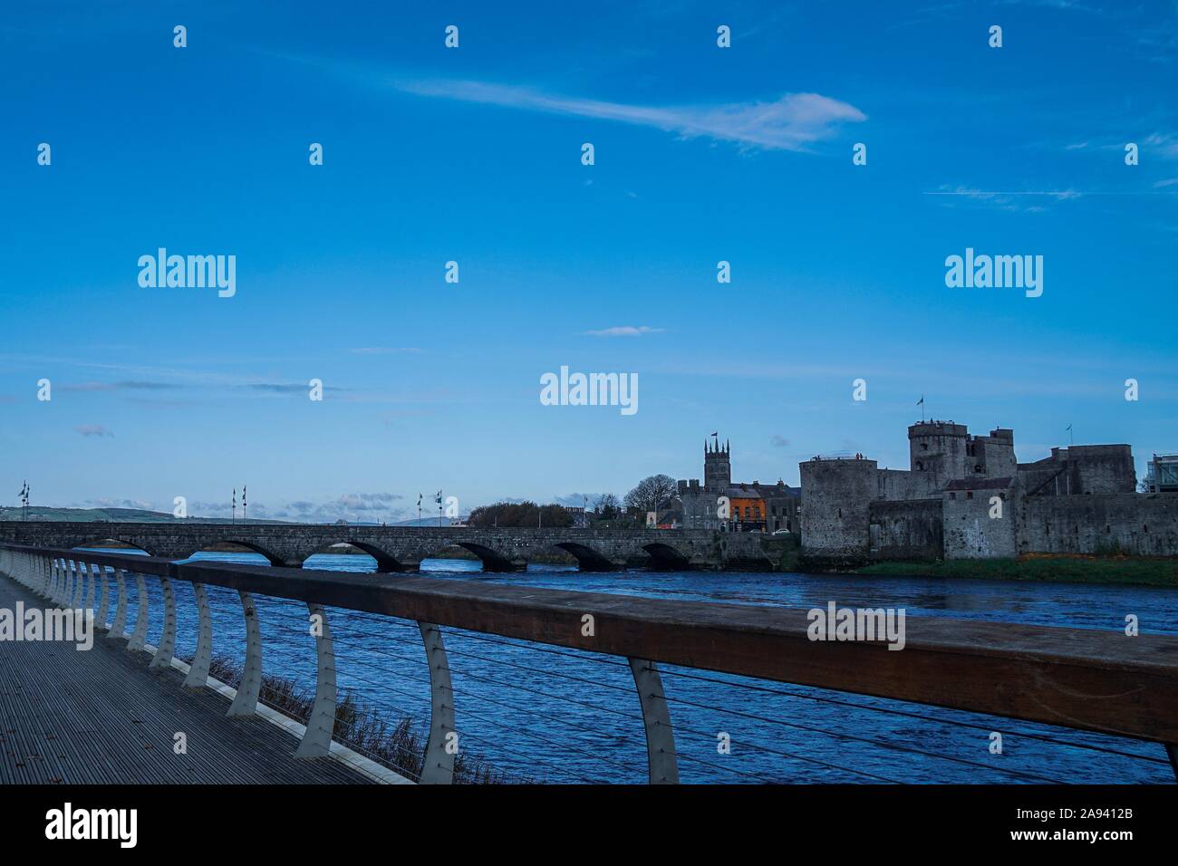 Limerick city river walk hi-res stock photography and images - Alamy