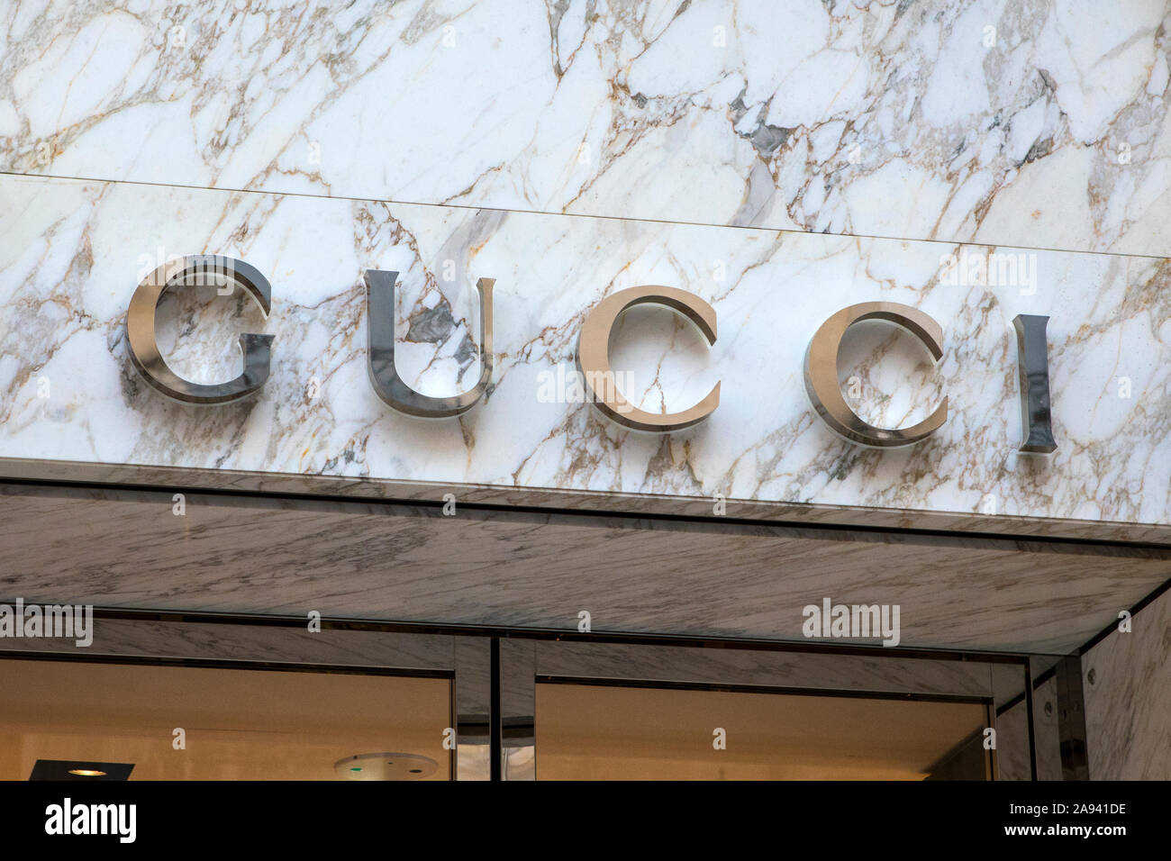 Gucci Shop Front Logo Sign High Resolution Stock Photography and Images ...