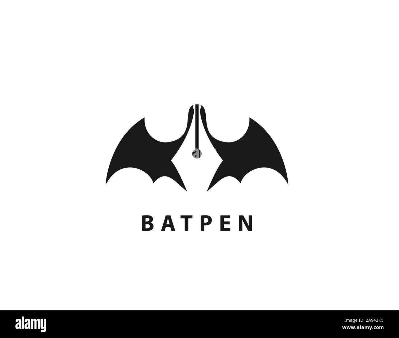 Signature bat Stock Vector Images - Alamy