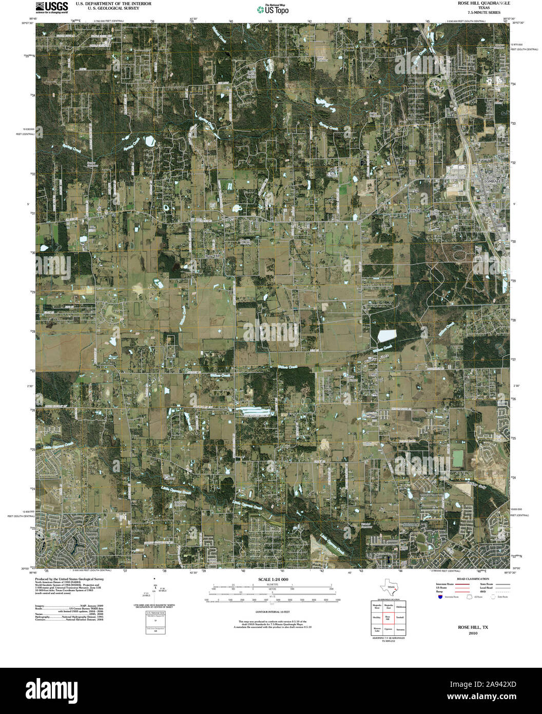 Map of rose hill hi-res stock photography and images - Alamy