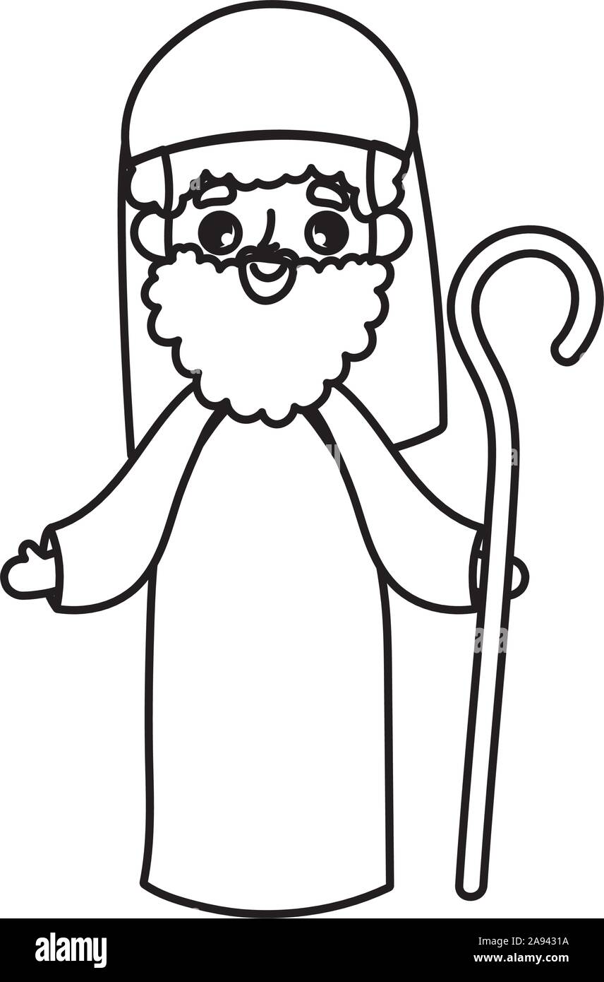 Bible Characters Clipart Black And White Star