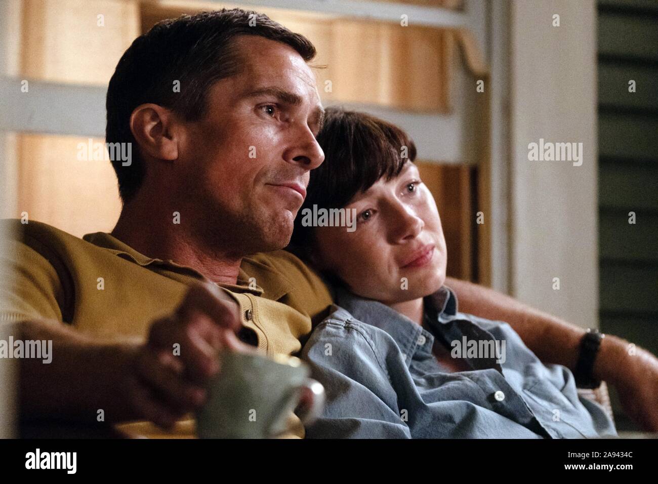 FORD V FERRARI, from left: Christian Bale, Catriona Balfe, 2019. ph ...