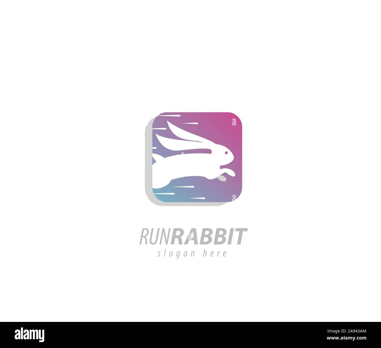 Hare running fast Stock Vector Images - Alamy
