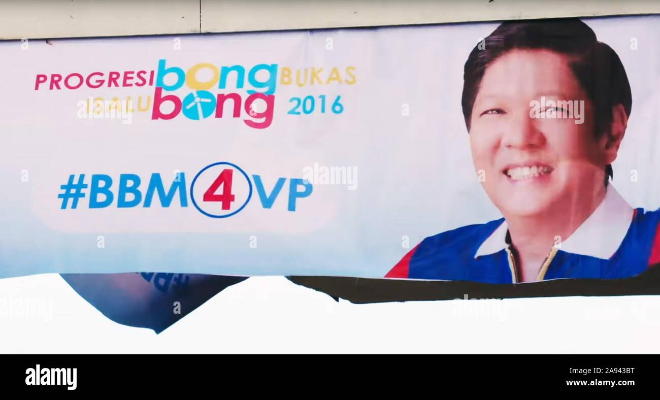 THE KINGMAKER, campaign banner promoting Ferdinand Bongbong Marcos Jr s ...