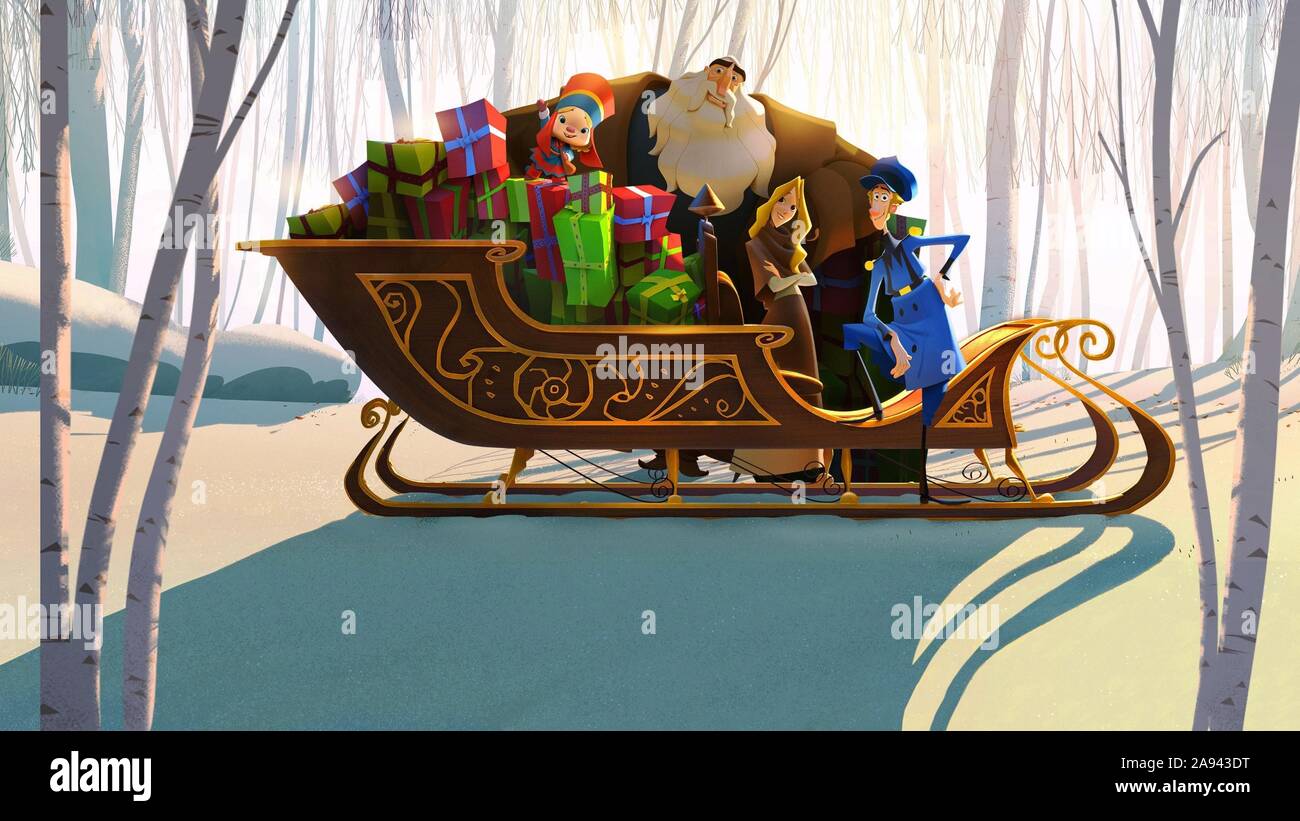 Klaus Center Klaus Voice Jk Simmons 2nd From Right Alva Rashida Jones Far Right