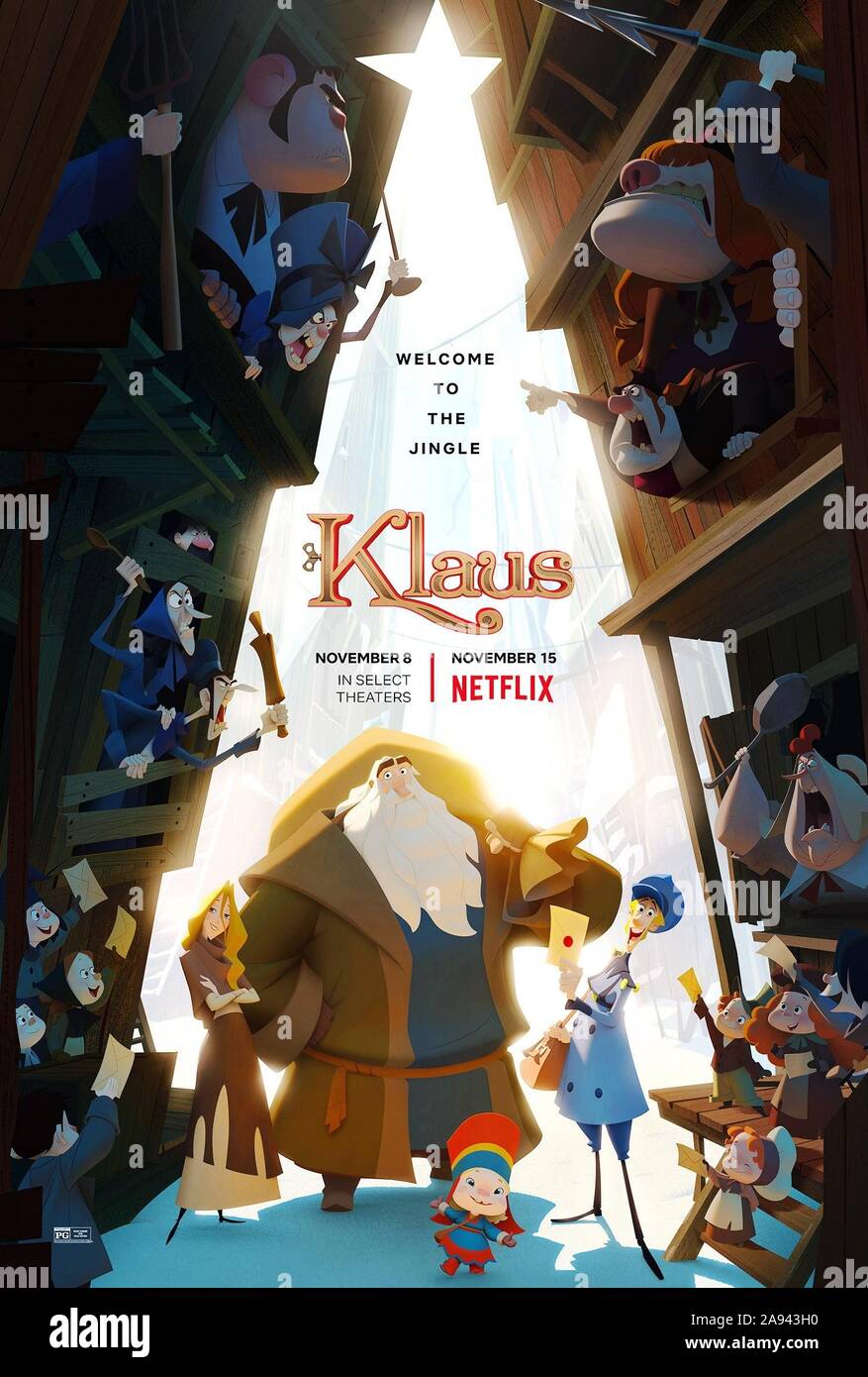 Klaus Us Poster Center From Left Alva Voice Rashida Jones Klaus Voice Jk Simmons