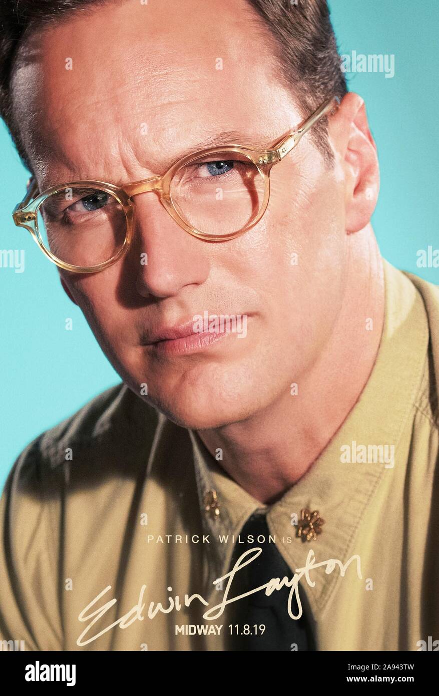 MIDWAY, US character poster, Patrick Wilson as Edwin Layton, 2019 ...