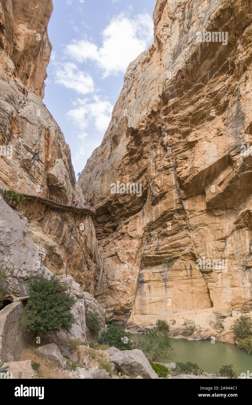 Pathway in a mountain wall Stock Photo - Alamy