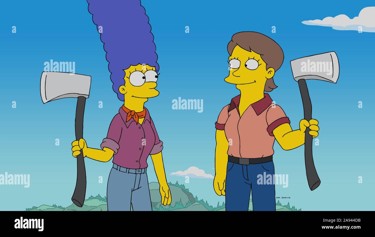THE SIMPSONS, from left: Marge Simpson (voice by Julie Kavner), (voice ...