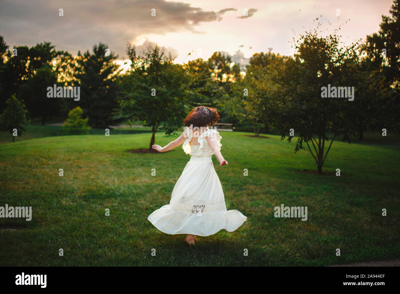 Twirling girl hi-res stock photography and images - Alamy