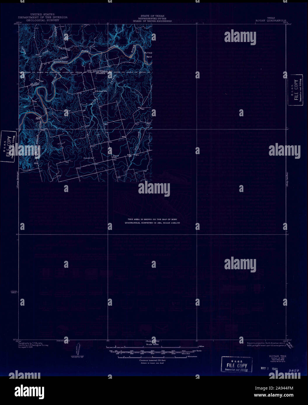 Rotan texas map hi-res stock photography and images - Alamy