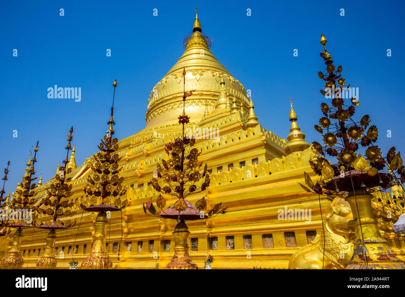 Buddhist temple; Bagan, Mandalay Region, Myanmar Stock Photo - Alamy