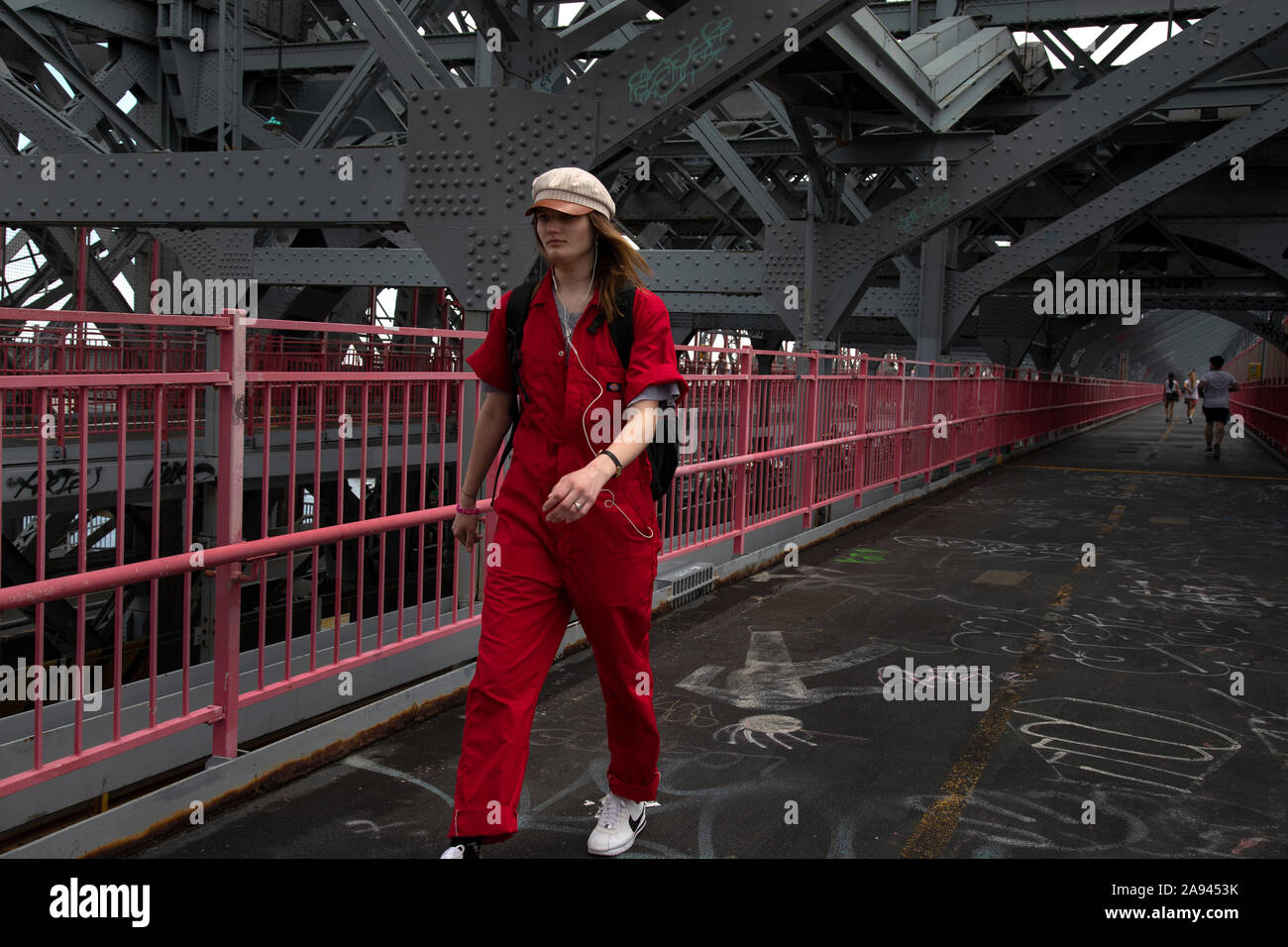Red overalls hi-res stock photography and images - Alamy
