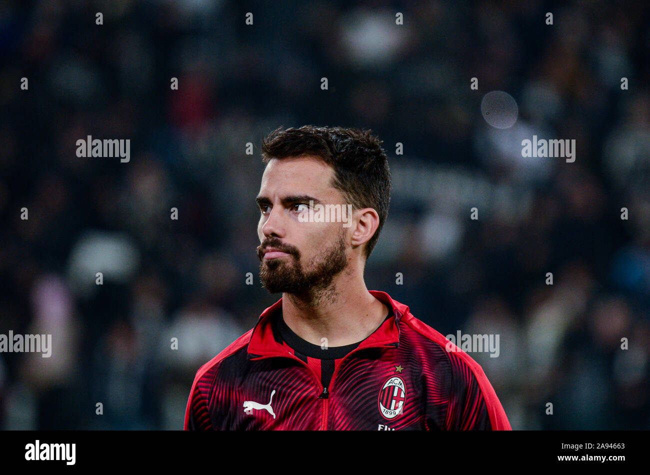 Suso of AC Milan looks on during the Serie A football match between ...
